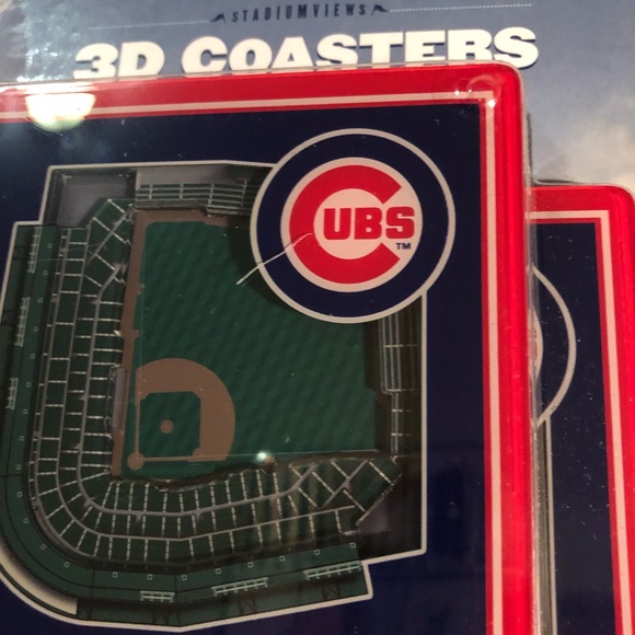 MLB | Dining | Nwt Mlb Cubs 3d Wrigley Field Coasters | Poshmark